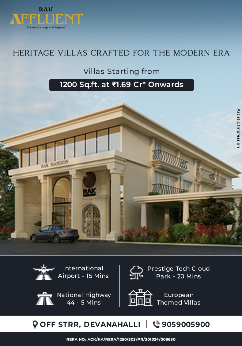 Rak Affluent | Luxury Villas in Devanahalli, North Bangalore